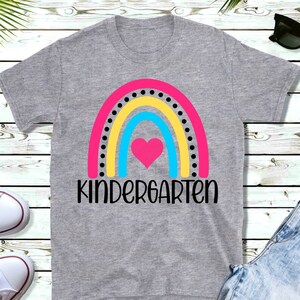 Kindergarten Rainbow SVG, Kindergarten SVG, School Shirt SVG, Digital ...