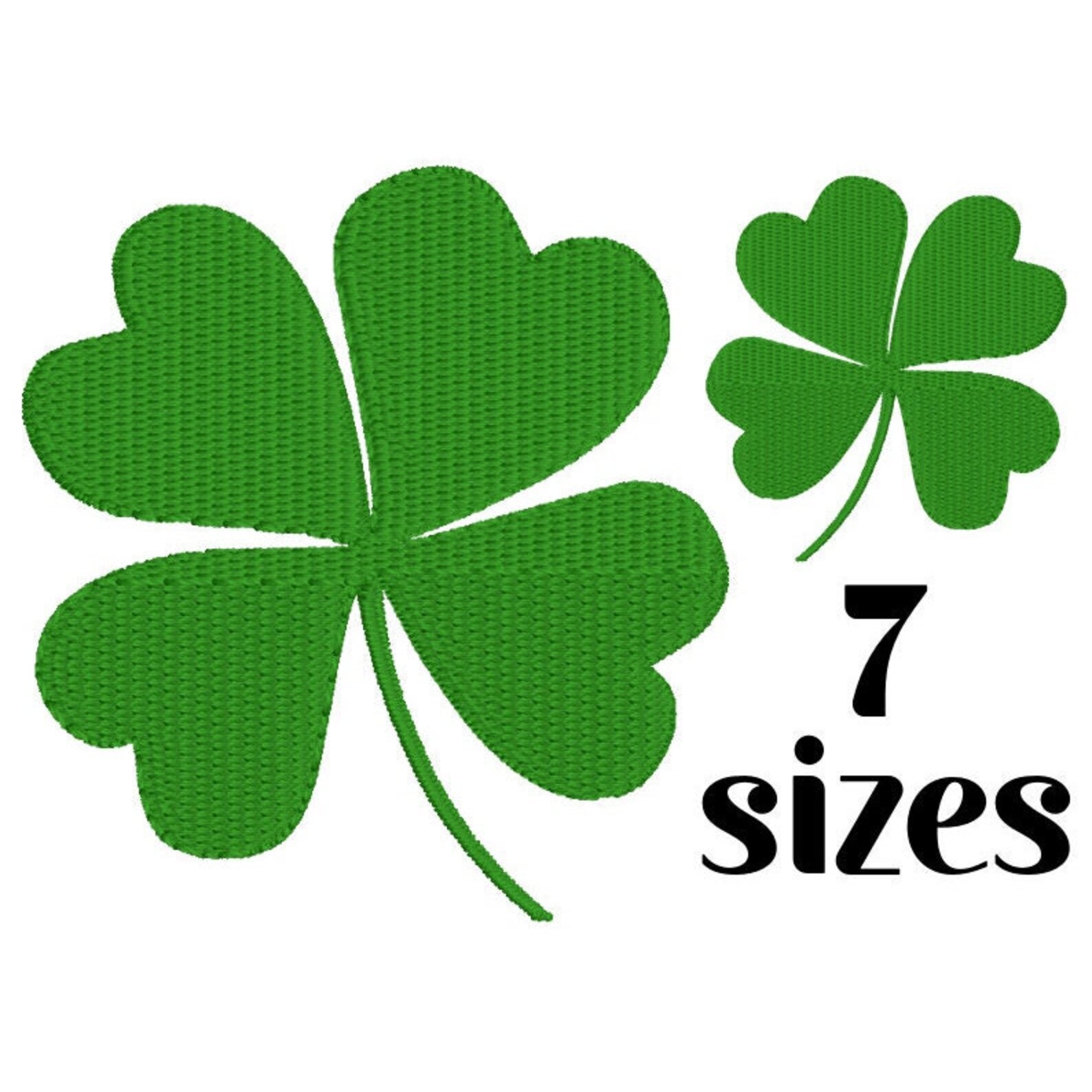 Shamrock Embroidery Design MACHINE EMBROIDERY Lucky St - Etsy