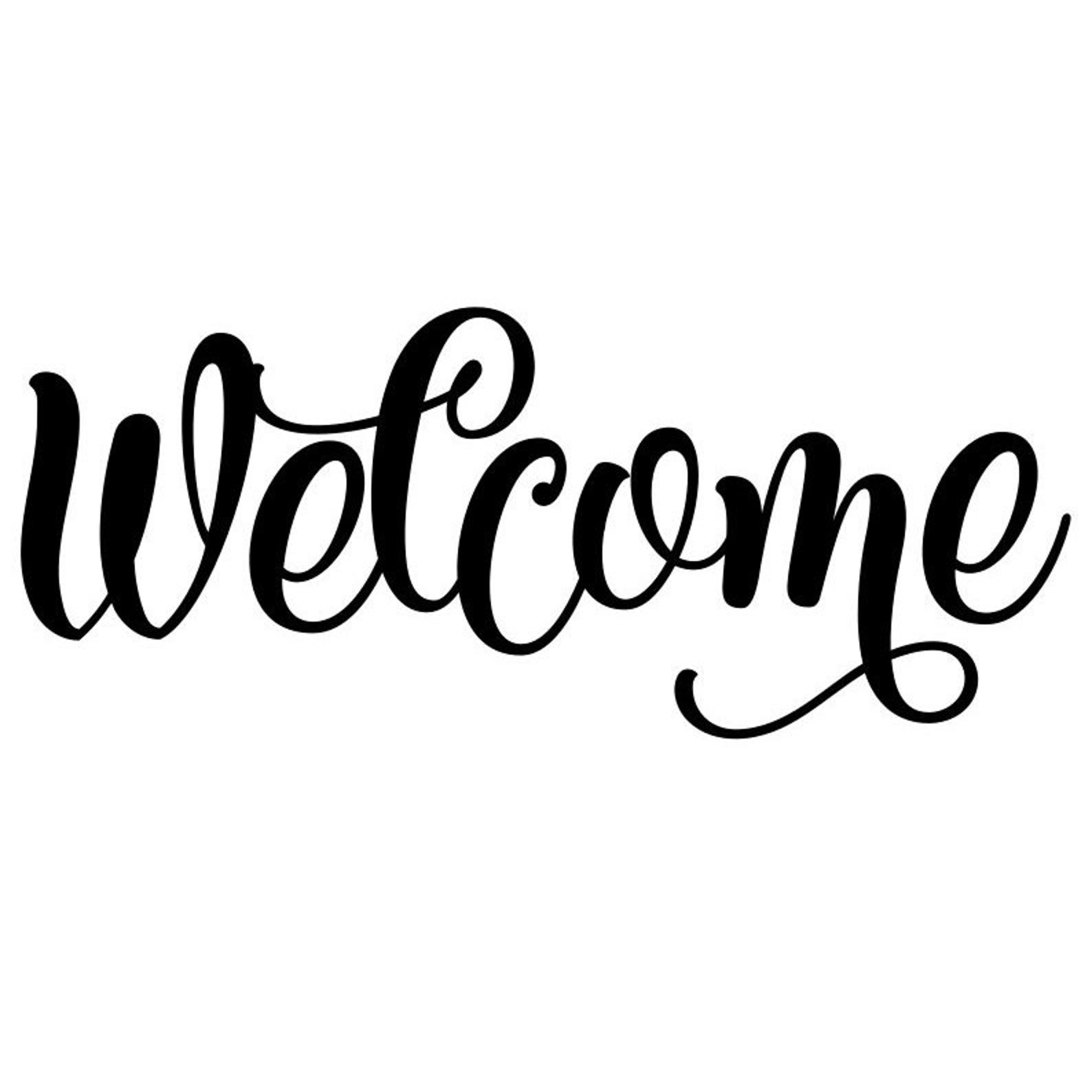 Welcome SVG Welcome Sign SVG Welcome Script SVG Digital - Etsy Canada