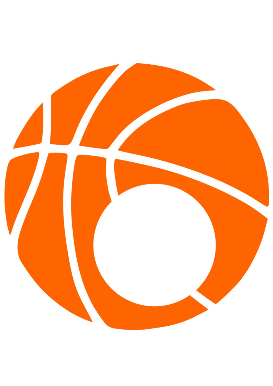 Basketball SVG Basketball Monogram Frame SVG Digital | Etsy