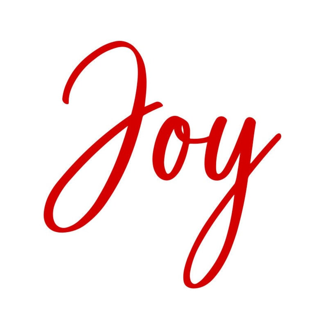 Joy SVG Christmas SVG Joy Script SVG Handwritten Digital - Etsy