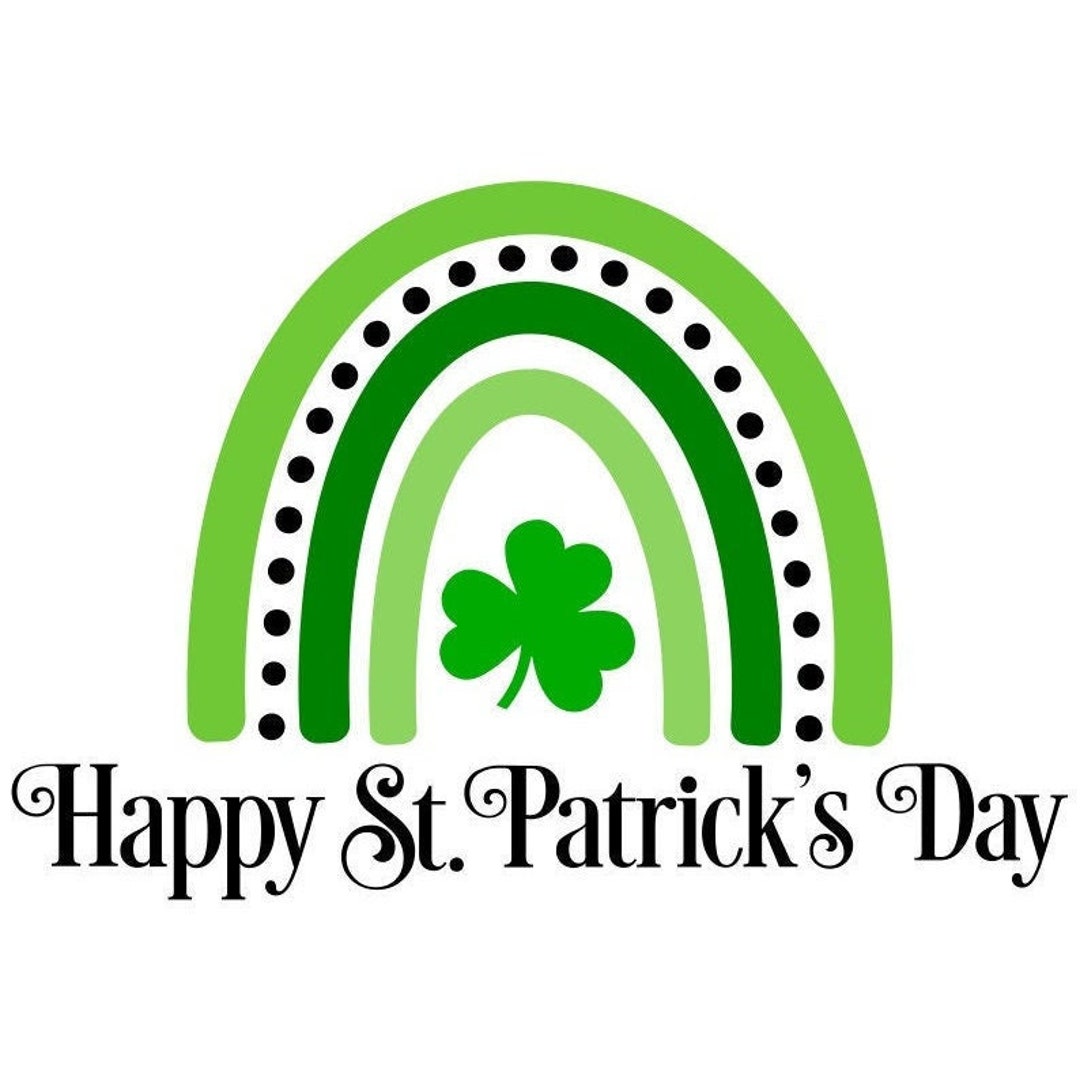 St Patricks Day Rainbow Svg Lucky Rainbow Svg Digital Download Cut