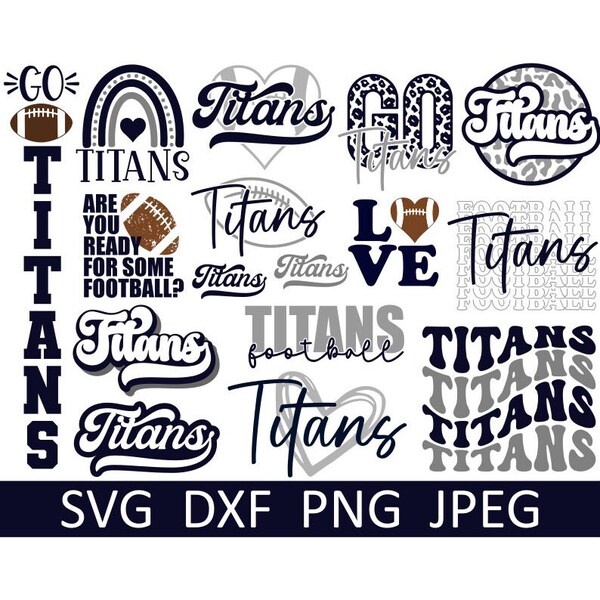 Titan Football Svg - Etsy