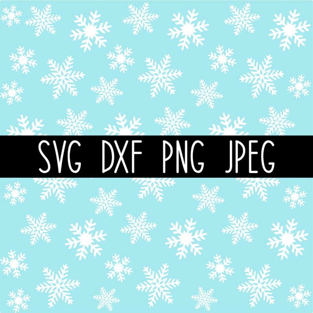 Snowflakes SVG, Snowflakes Pattern SVG, Snowflakes Digital Paper PNG ...