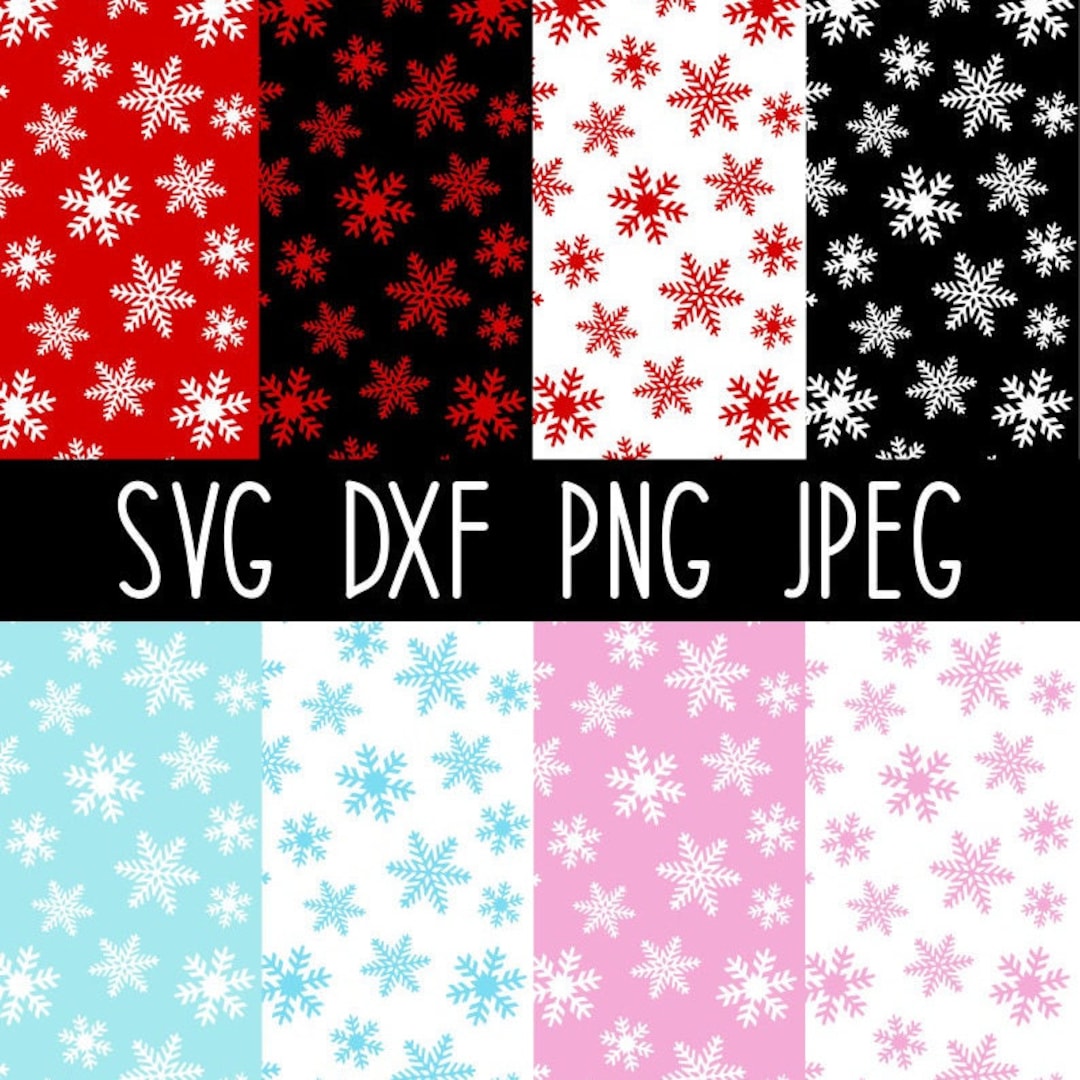 Snowflakes SVG, Snowflakes Pattern SVG, Snowflakes Paper PNG, Digital ...