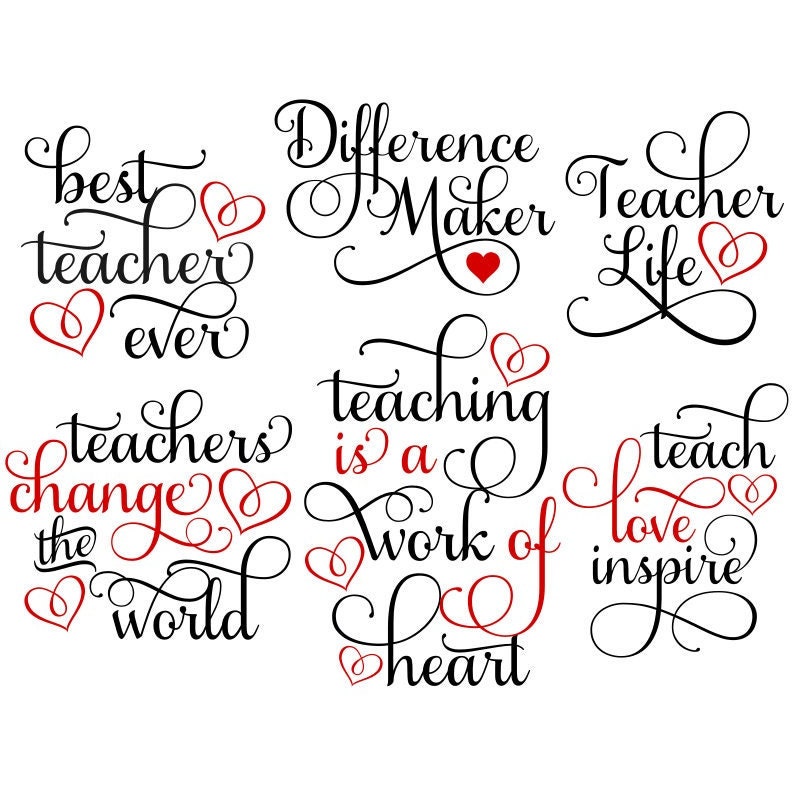 Teacher Sign SVG Bundle Teacher Life SVG Best Teacher SVG - Etsy UK