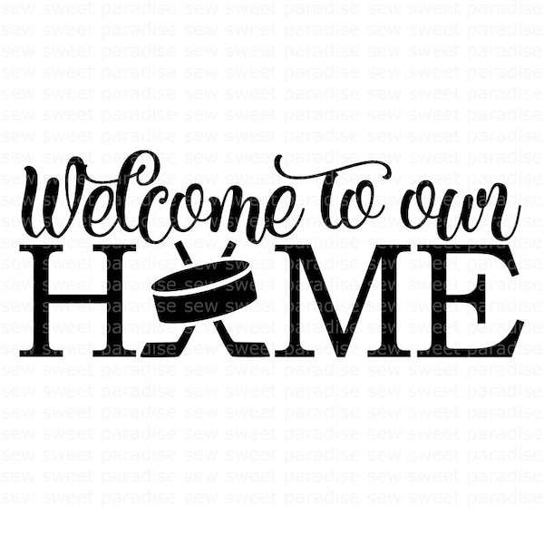 Welcome Hockey Svg - Etsy