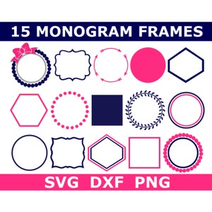 Monogram Frame - Etsy