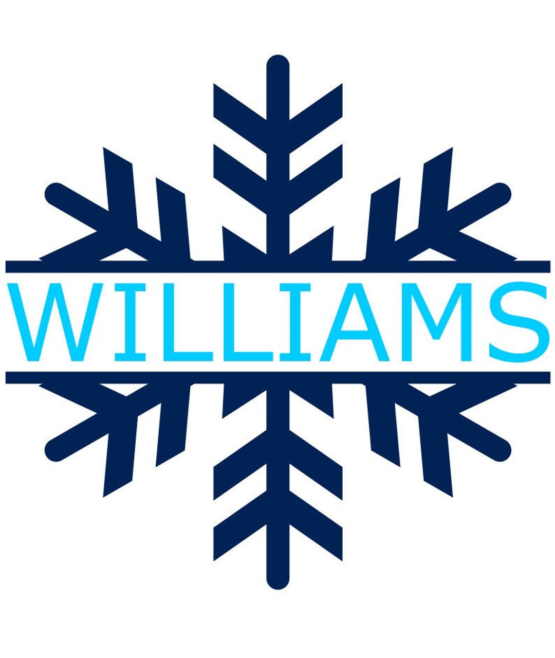 Snowflake Name Frame SVG Christmas SVG Winter SVG Digital - Etsy