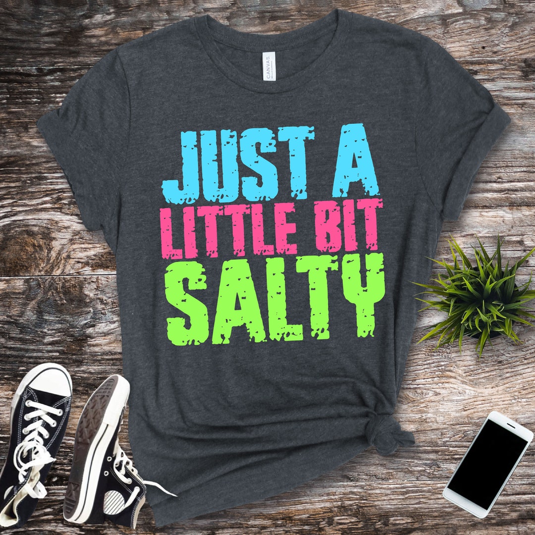 Just a Little Bit Salty PNG, Summer PNG, SVG, Grunge, Instant Download ...