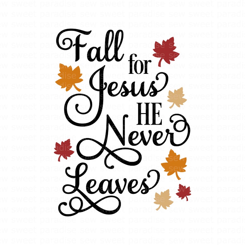 Fall for Jesus Svg - Etsy