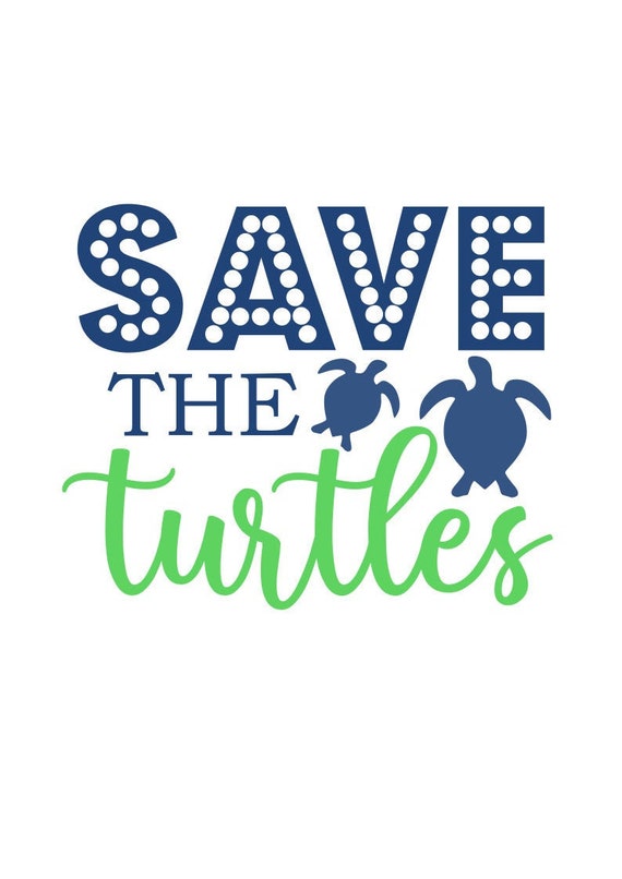 Turtle SVG Swimming Turtle SVG Save the Turtles SVG Digital | Etsy Canada