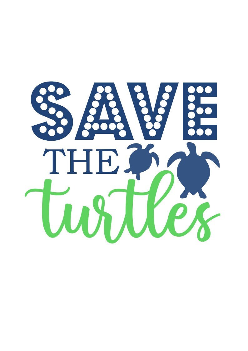 Turtle SVG Swimming Turtle SVG Save the Turtles SVG Digital | Etsy Canada