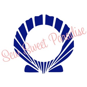 Seashell SVG Sea Shell Monogram Frame SVG Beach SVG Digital - Etsy