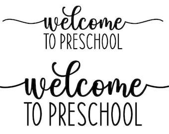 Welcome To Preschool Clip Art Black And White