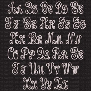 6 Embroidery Monogram Font Bundle: 6 Scalable BX Fonts, PES + 7 Formats ...