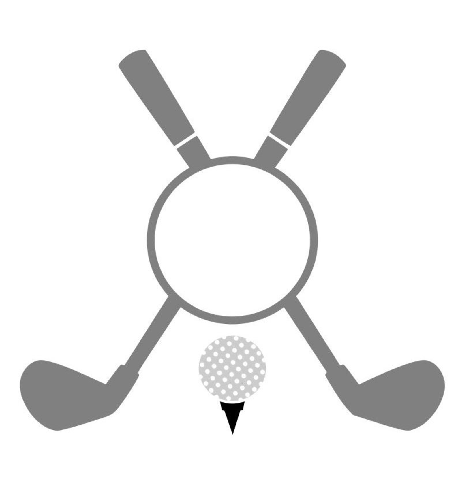 Golf SVG Golf Monogram Frame SVG Golf Ball SVG Digital - Etsy