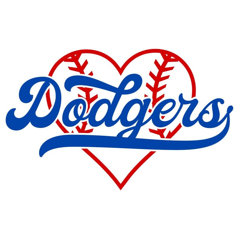 Dodgers SVG Baseball Heart SVG Baseball Shirt SVG Digital - Etsy UK