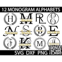 Monogram Svg - Etsy UK