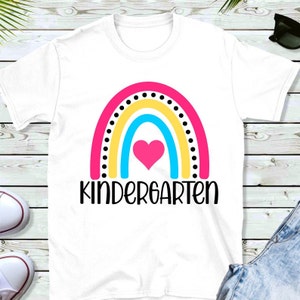 Kindergarten Rainbow SVG, Kindergarten SVG, School Shirt SVG, Digital ...