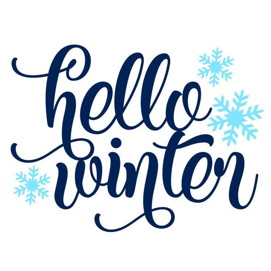 Hello Winter SVG Winter Door Sign SVG Christmas SVG Digital - Etsy