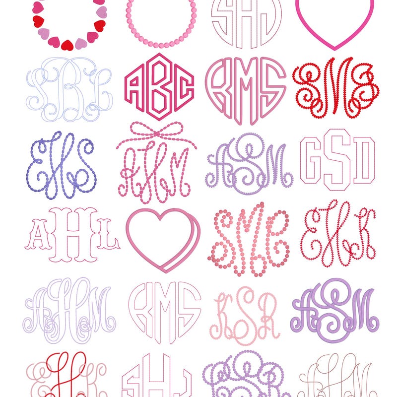 Bx Format Monogram Files - Etsy