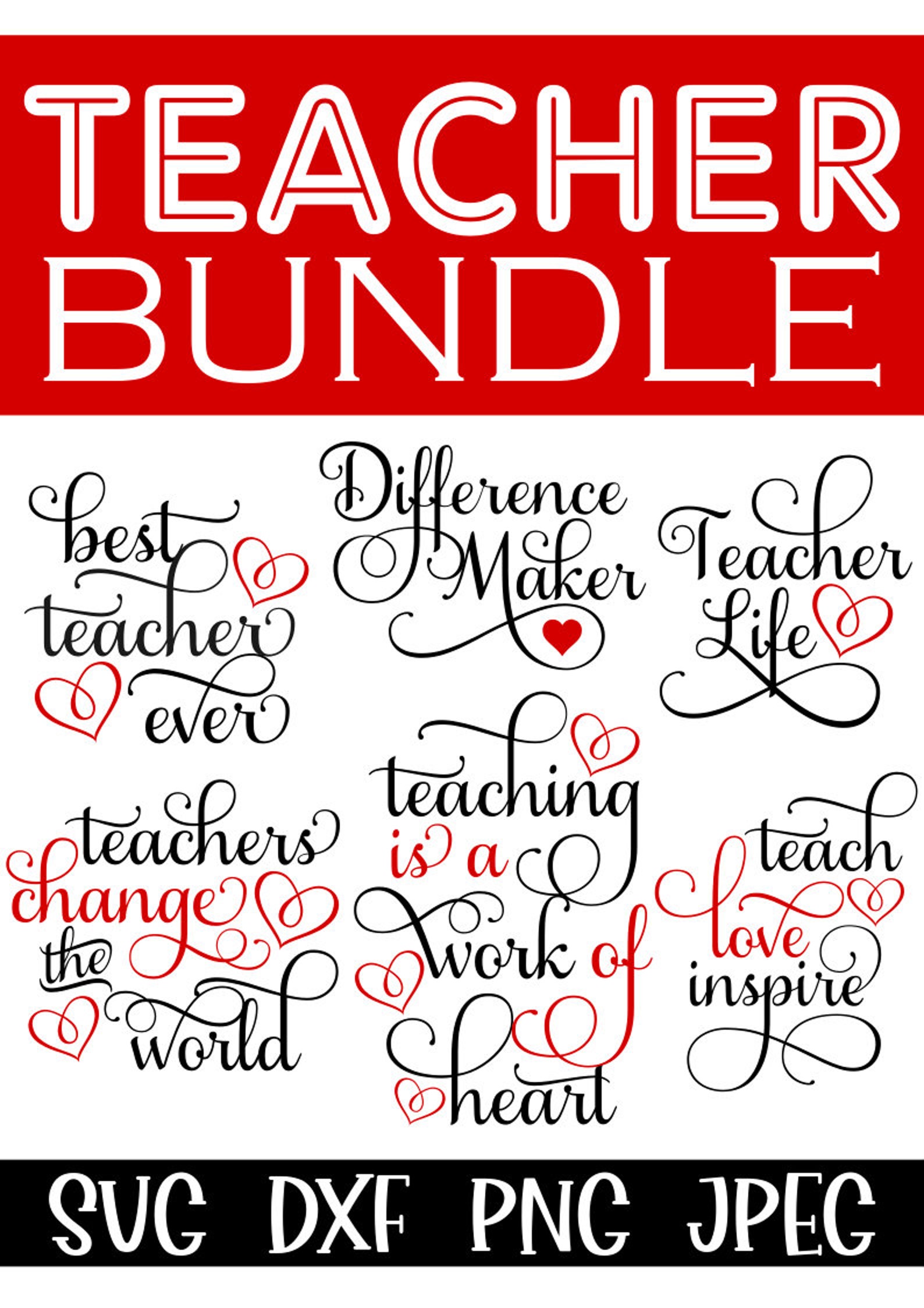 Teacher Sign SVG Bundle Teacher Life SVG Best Teacher SVG - Etsy UK