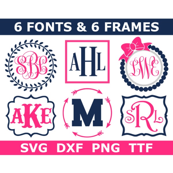 Monogram Frames - Etsy