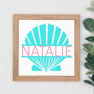 Seashell SVG, Seashell Name Frame SVG, Sea Shell SVG, Digital Download ...