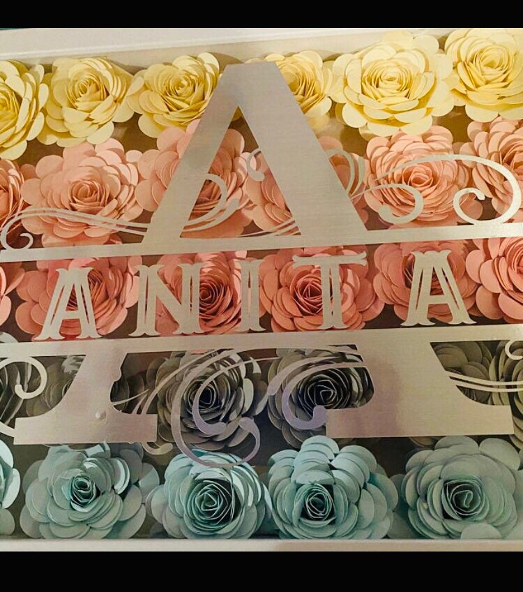 Split Monogram SVG/DXF/PNG Split Monogram Frame Alphabet | Etsy UK