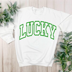Lucky Outline SVG/PNG, St Patrick's Day, Instant Download, Cut File ...