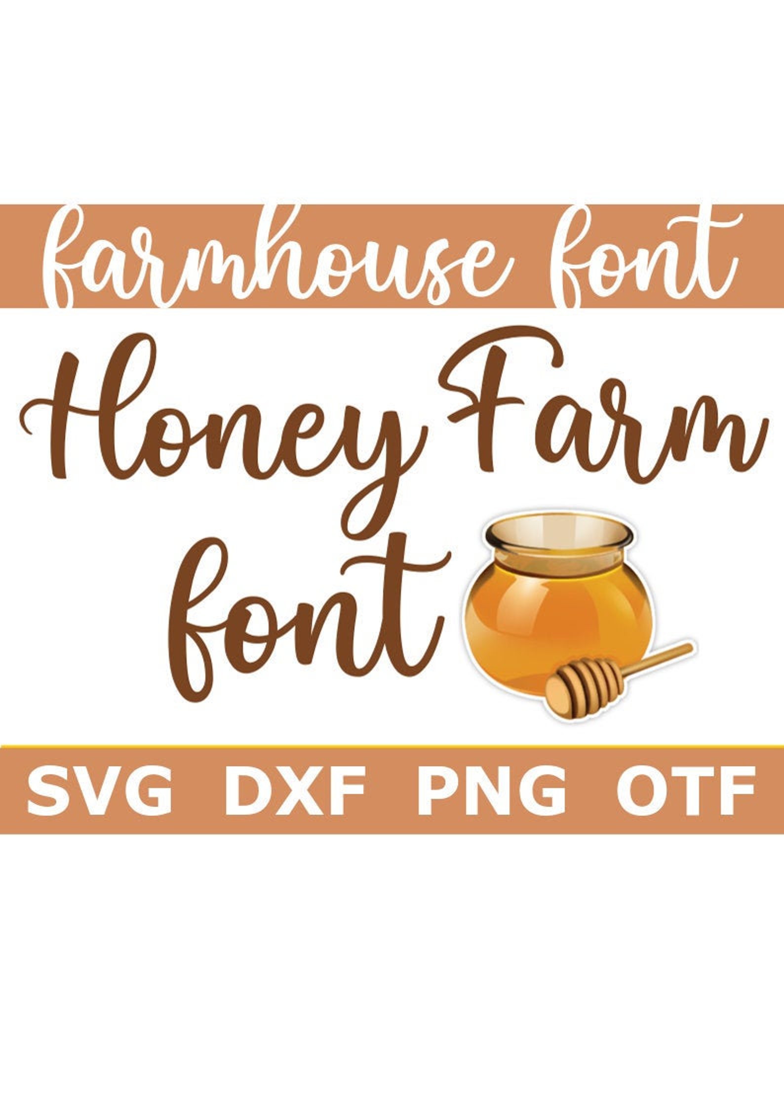 Farmhouse Font SVG OTF Farmhouse Font Alphabet Script | Etsy