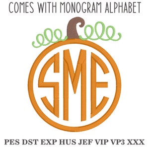 Pumpkin Monogram - Etsy