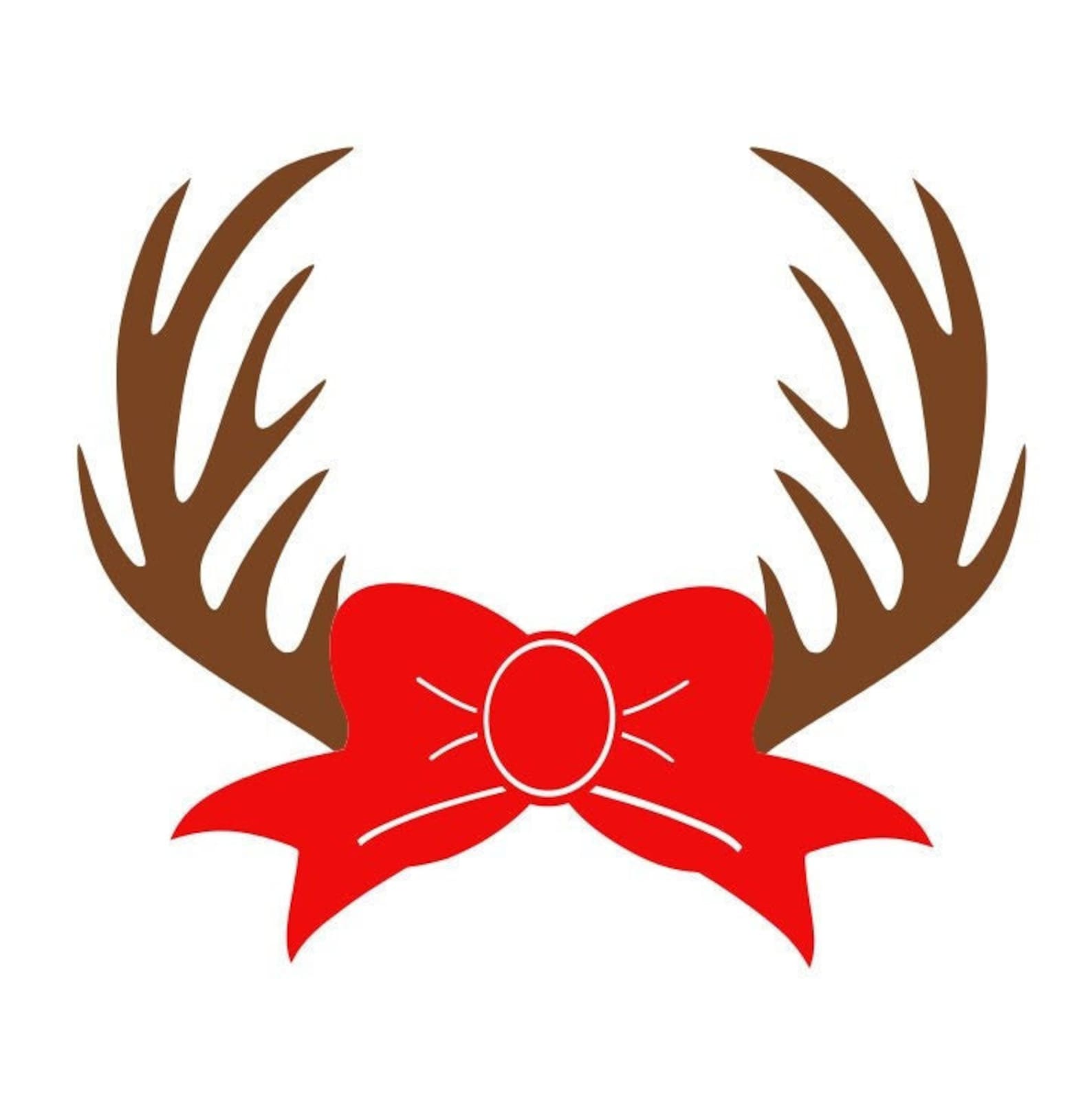 Antlers/bow SVG Christmas SVG Reindeer Antlers SVG Digital - Etsy