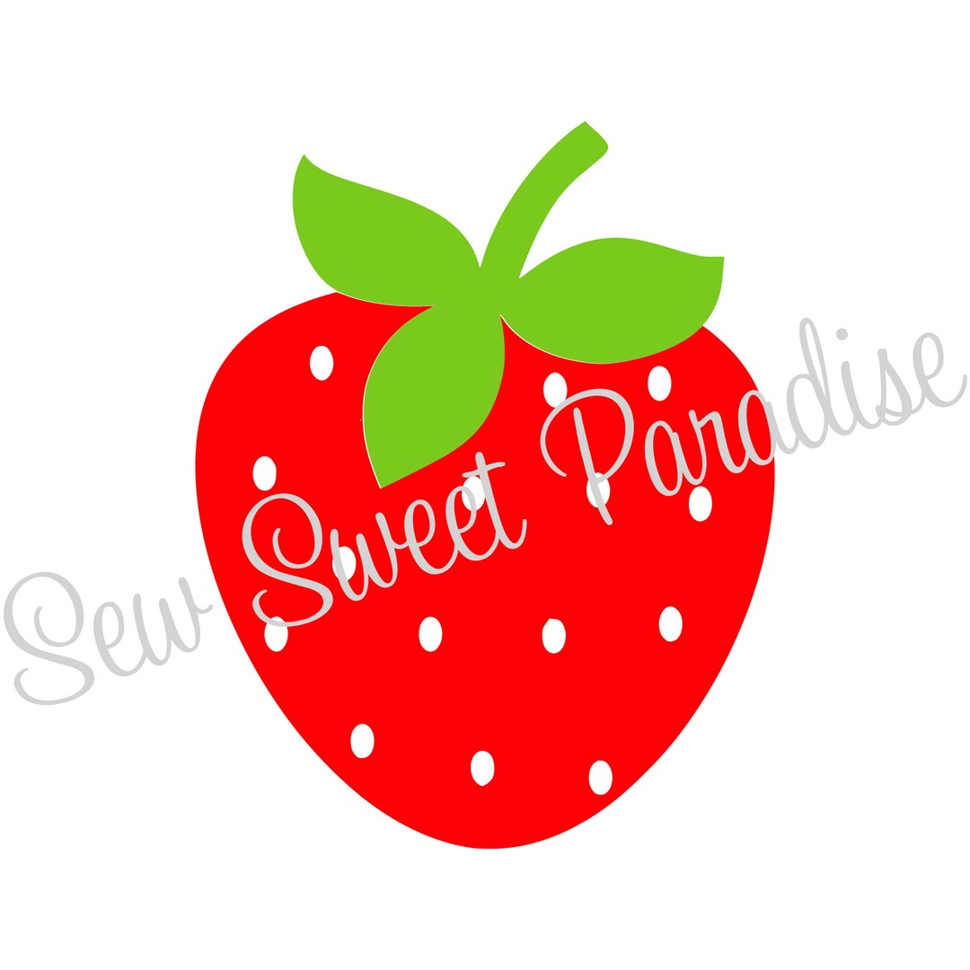 SVG de fresa, SVG de fruta, Descarga instantánea, Archivo cortado ...