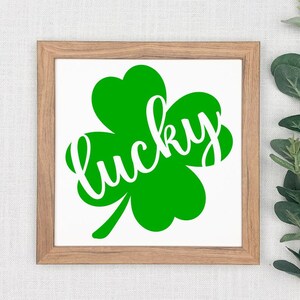 St Patricks Day SVG, Lucky Shamrock SVG, Lucky SVG, Digital Download ...
