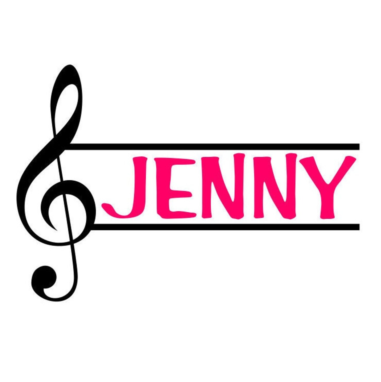 Music Name Frame SVG Music Note SVG Digital Download Cut - Etsy