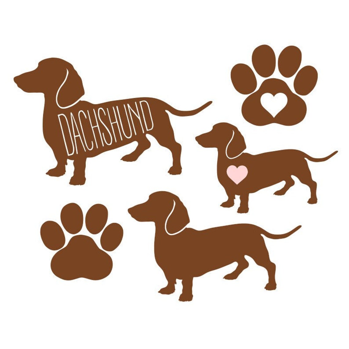 Dachshund SVG Weiner Dog SVG Dog SVG Digital Download Cut - Etsy Canada