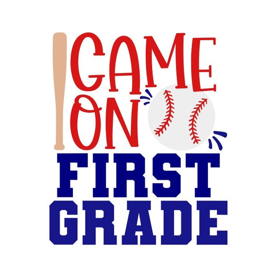 1st Grade SVG Game on First Grade SVG Baseball SVG Digital - Etsy Singapore