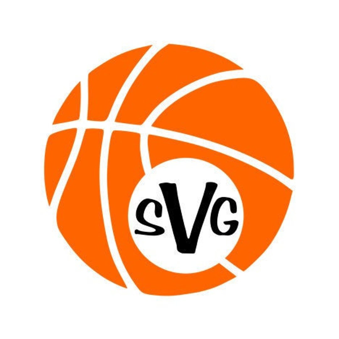 Basketball SVG Basketball Monogram Frame SVG Digital - Etsy