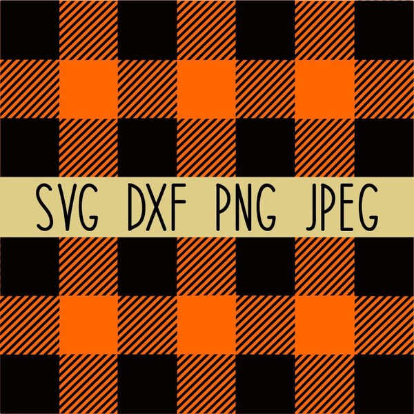 Orange Plaid Clip Art - Etsy