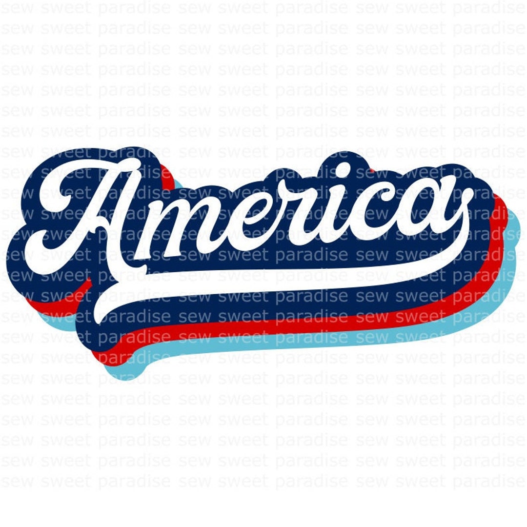 America Svg 4th Of July Retro Svg Patriotic Svg Digital Etsy