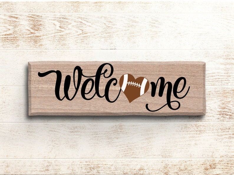 Welcome SVG Welcome Football Sign SVG Door Sign SVG Digital - Etsy ...