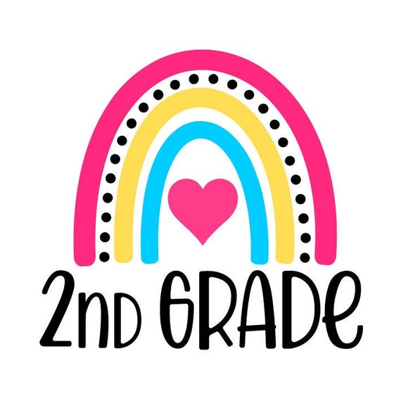 Second Grade Rainbow SVG 2nd Grade SVG First Day of School - Etsy India