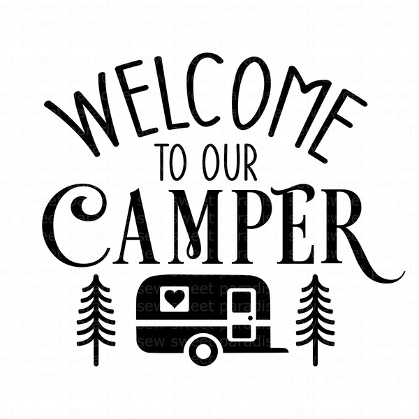 Welcome Camper Sign - Etsy