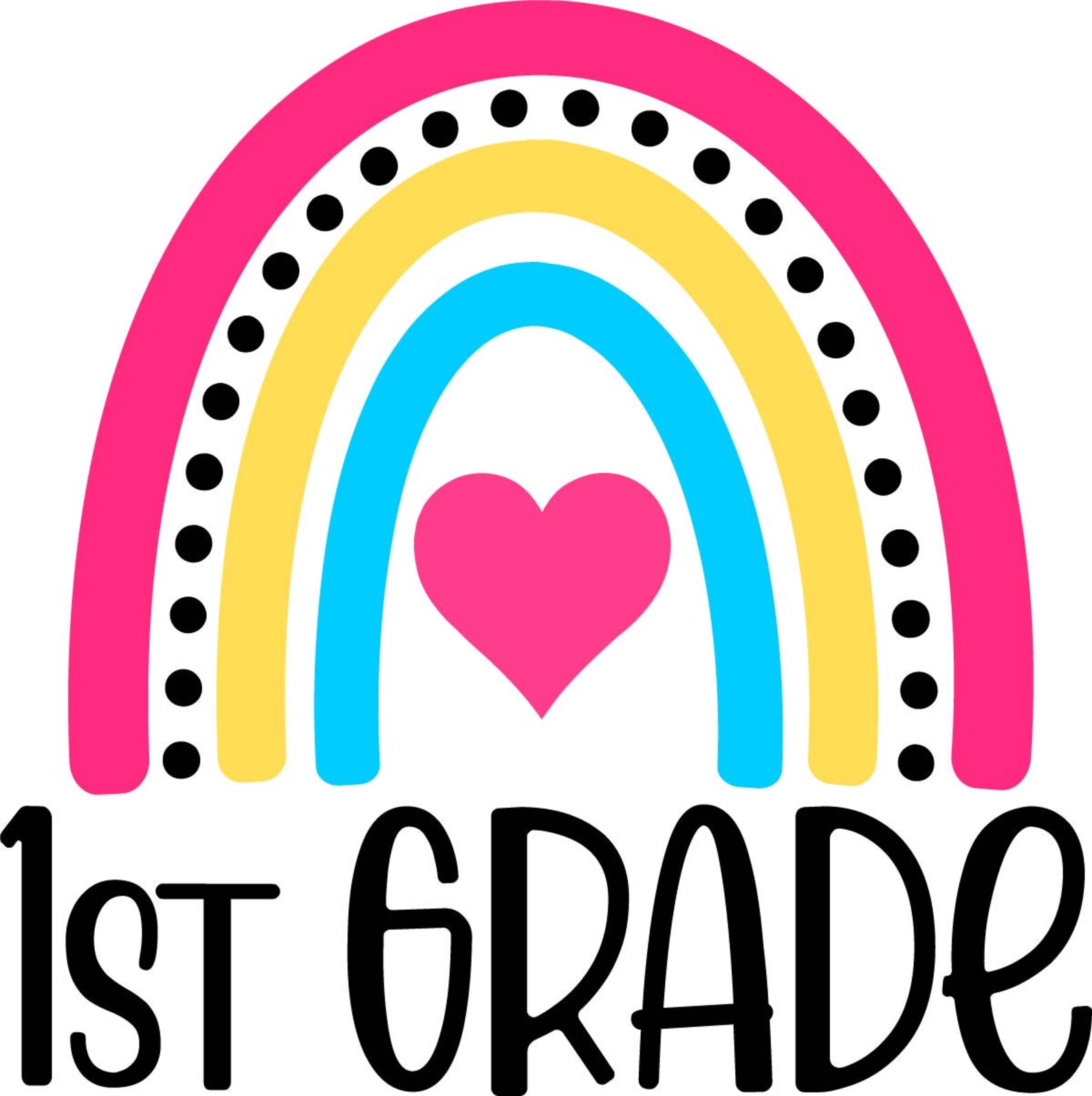 Back to School Rainbow SVG Rainbow Grades SVG Rainbow Shirt - Etsy