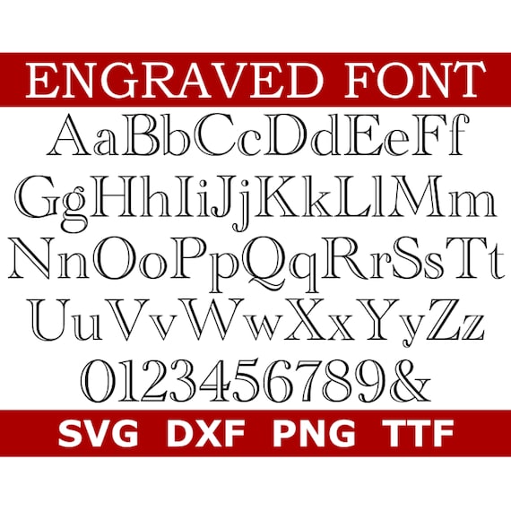 Alfabeto Con Fuente De Escritura Elegante