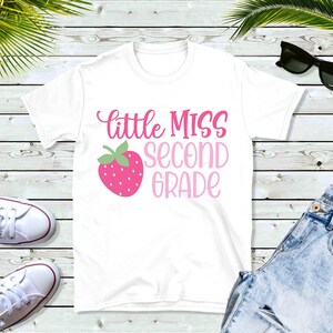 Little Miss Second Grade SVG, PNG, 2nd Grade SVG, School Shirt ...