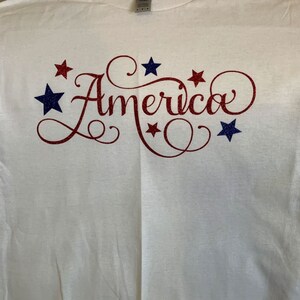 America SVG/PNG, 4th of July SVG, Patriotic, Script, Instant Download ...