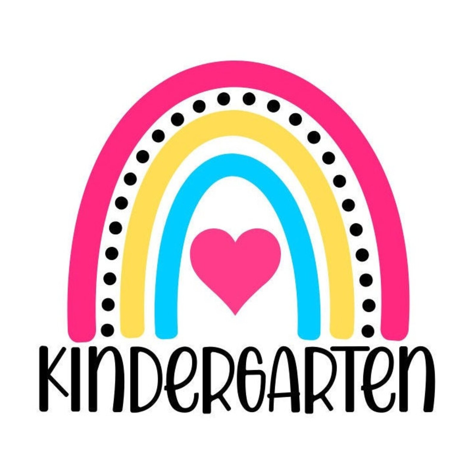 Kindergarten Rainbow SVG Kindergarten SVG School Shirt SVG - Etsy